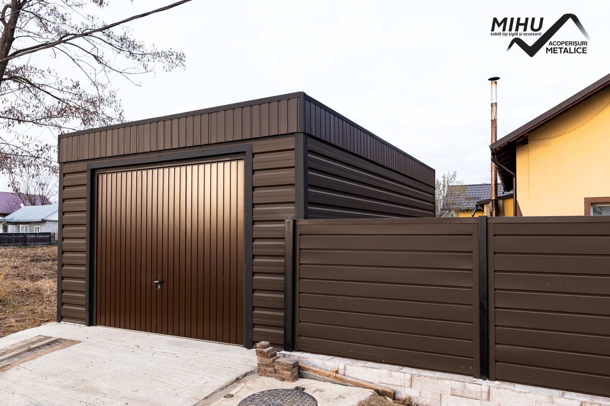 Garaj Modular cu acoperis intr-o singura apa | Mihu